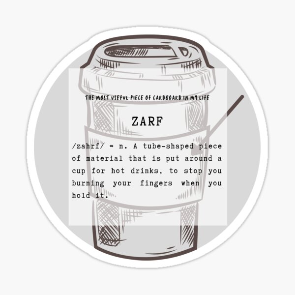 "Zarf Definition" Sticker for Sale by BBDos | Redbubble