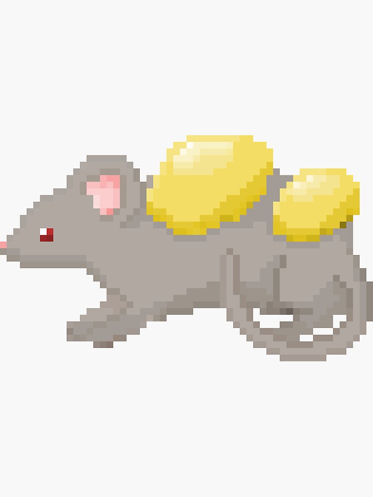 Pegatina «Pixel Art Rimworld Boomrat» de frootsalad | Redbubble
