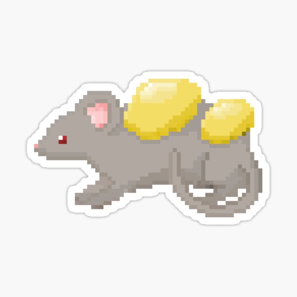 "Pixel Art Rimworld Boomrat" Sticker by frootsalad | Redbubble
