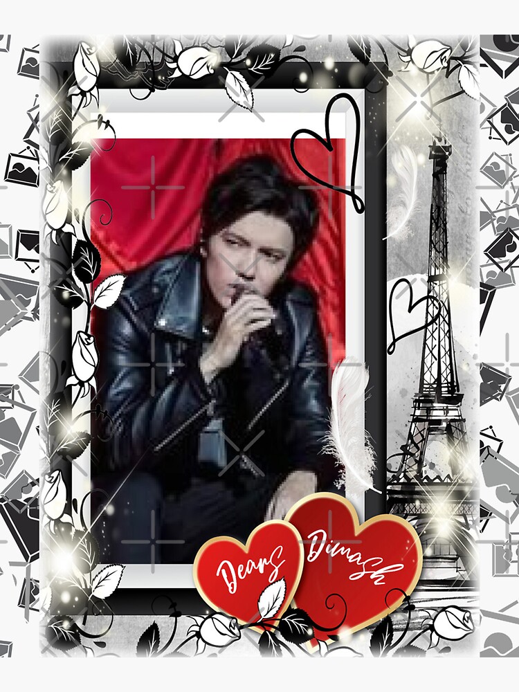 "Dimash Kudaibergen Dear Fans" Sticker for Sale by DimashMerch | Redbubble