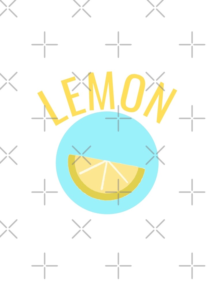 "Cute Lemon Fruit Curved Logo" Poster by Rosey1510 | Redbubble