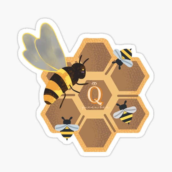 "Queen bee" Sticker for Sale by nanaor | Redbubble