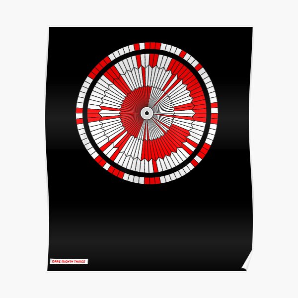 "Dare Mighty Things Mars Rover Perseverance Parachute Code " Poster by ...