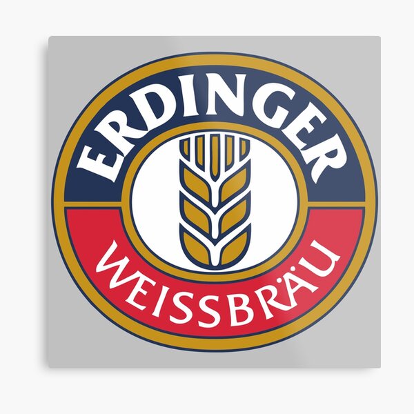 "Fabulous Erdinger Logo" Metal Print for Sale by sineni | Redbubble
