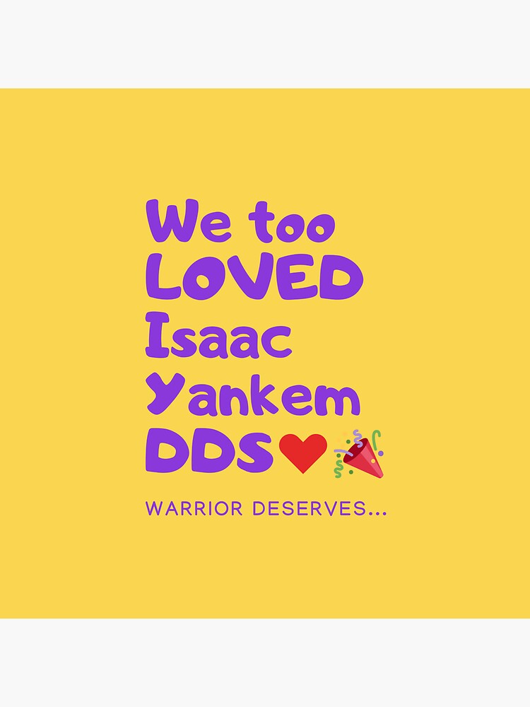 "my mom loved isaac yankem" Sticker for Sale by Tonyconqrs | Redbubble