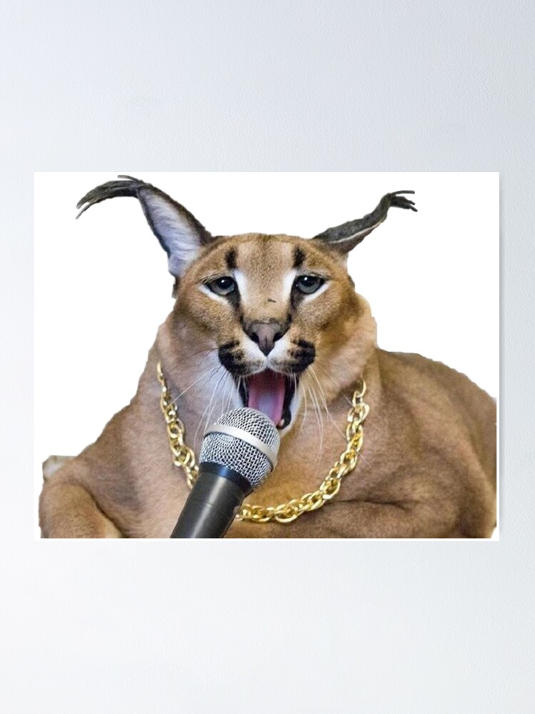 "Big Floppa Singing" Poster by lzxzxl | Redbubble