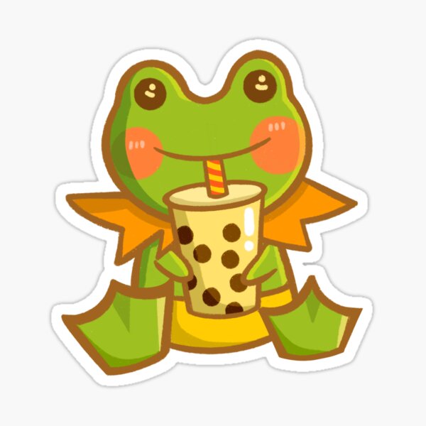 "Happy Froggy" Sticker for Sale by CyndoLin | Redbubble