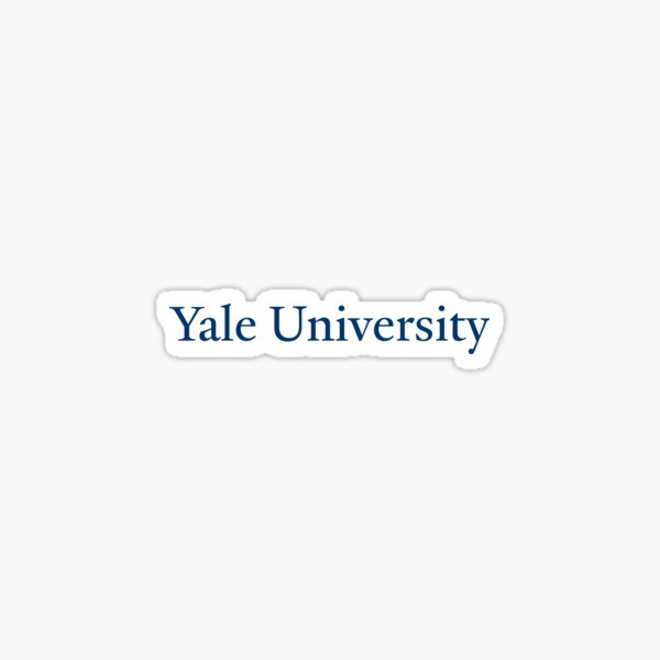 "yale merch" Sticker for Sale by cca95 | Redbubble