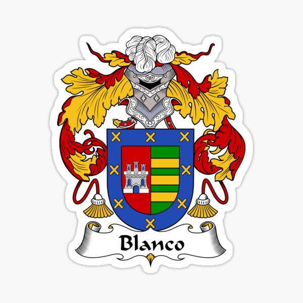 "Blanco Coat of Arms/Family Crest" Sticker for Sale by carpediem6655 ...