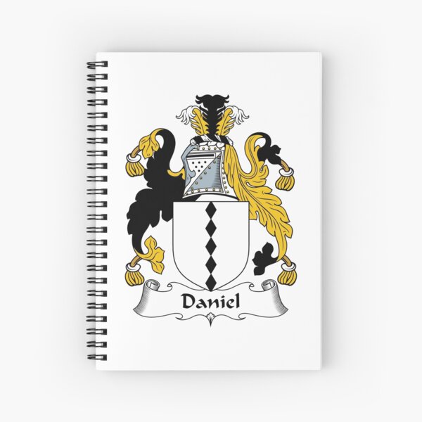 "Daniel Coat of Arms / Daniel Family Crest" Spiral Notebook for Sale by ...