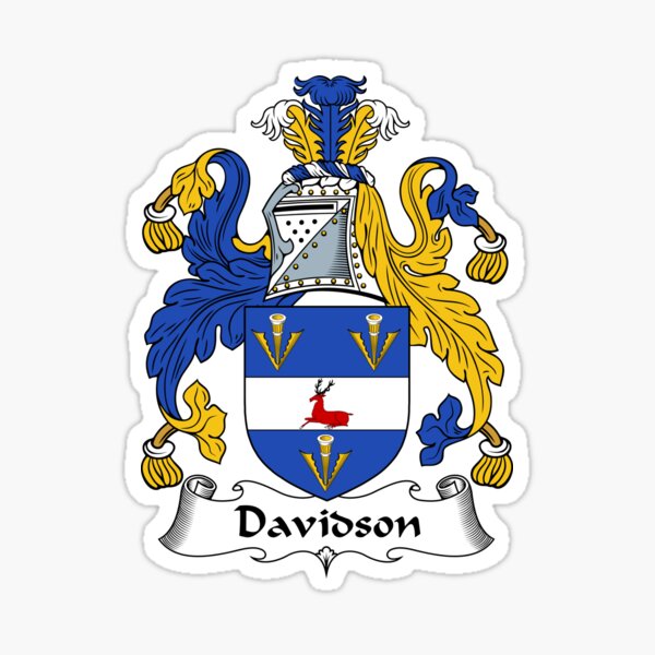 "Davidson Coat of Arms / Davidson Family Crest" Sticker for Sale by ...