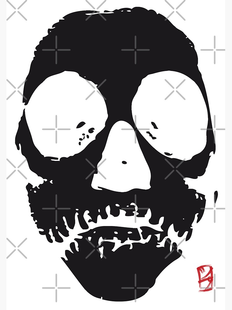 "skull face" Sticker by geep44 | Redbubble