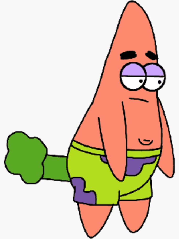 "Sad Patrick" Sticker for Sale by New-Images | Redbubble