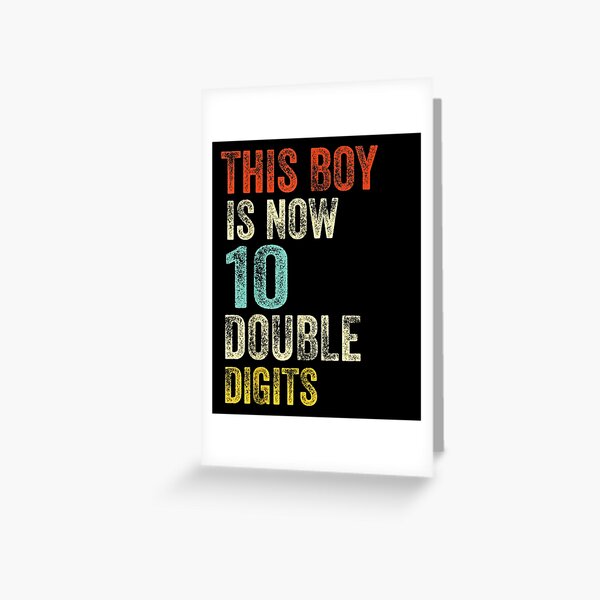 Double Digits Birthday Greeting Cards | Redbubble