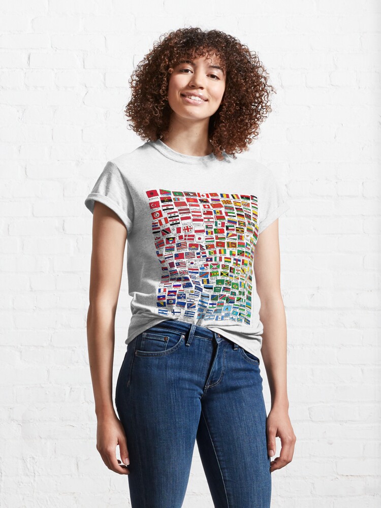 "World Flags" T-shirt by nathdirienzo | Redbubble
