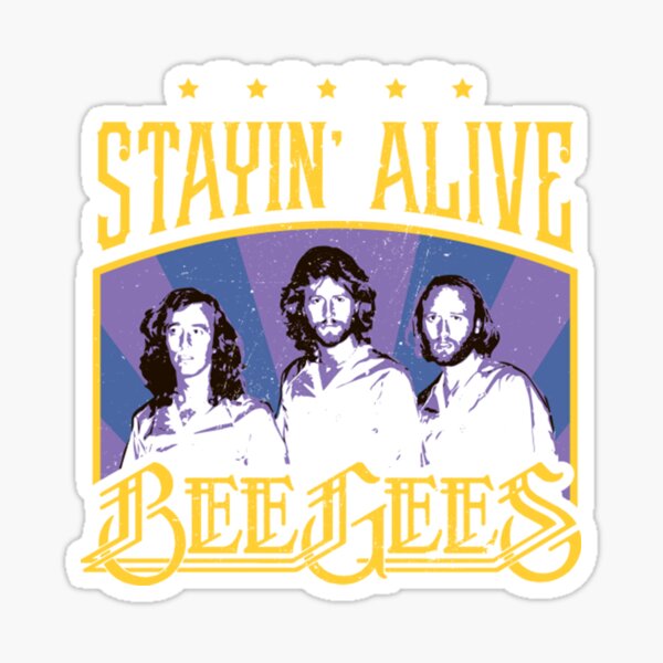 "Bee Gees " Sticker for Sale by VinylGarage | Redbubble