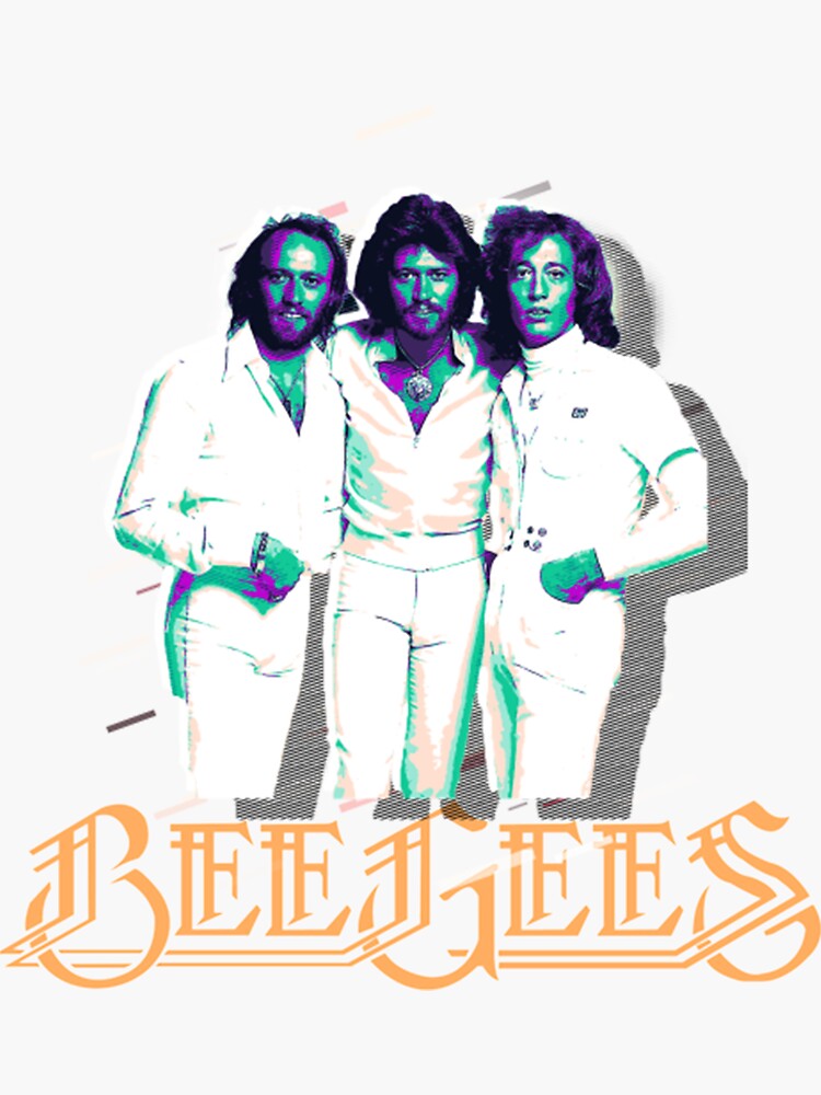 "Bee Gees " Sticker by VinylGarage | Redbubble