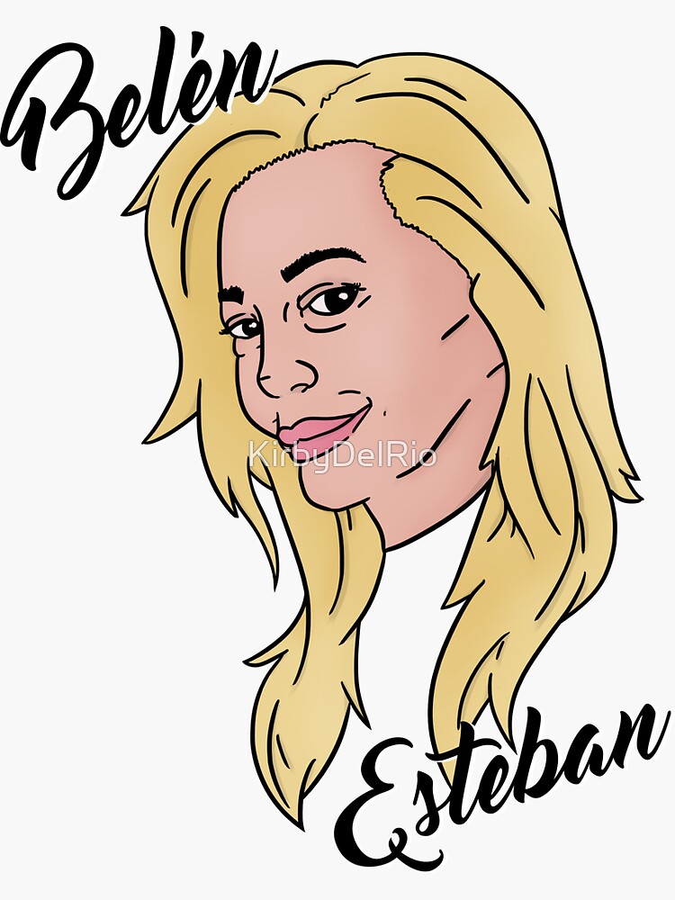 "Belén Esteban" Sticker for Sale by KirbyDelRio | Redbubble