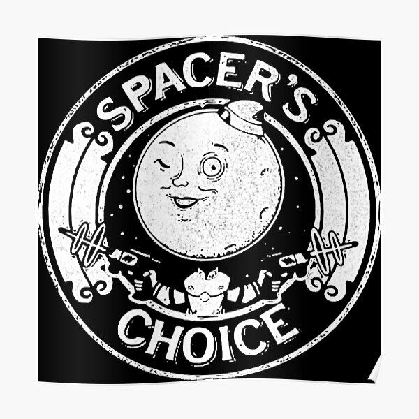 Póster «Logotipo de Spacer's Choice | Camiseta con logo de la marca The ...
