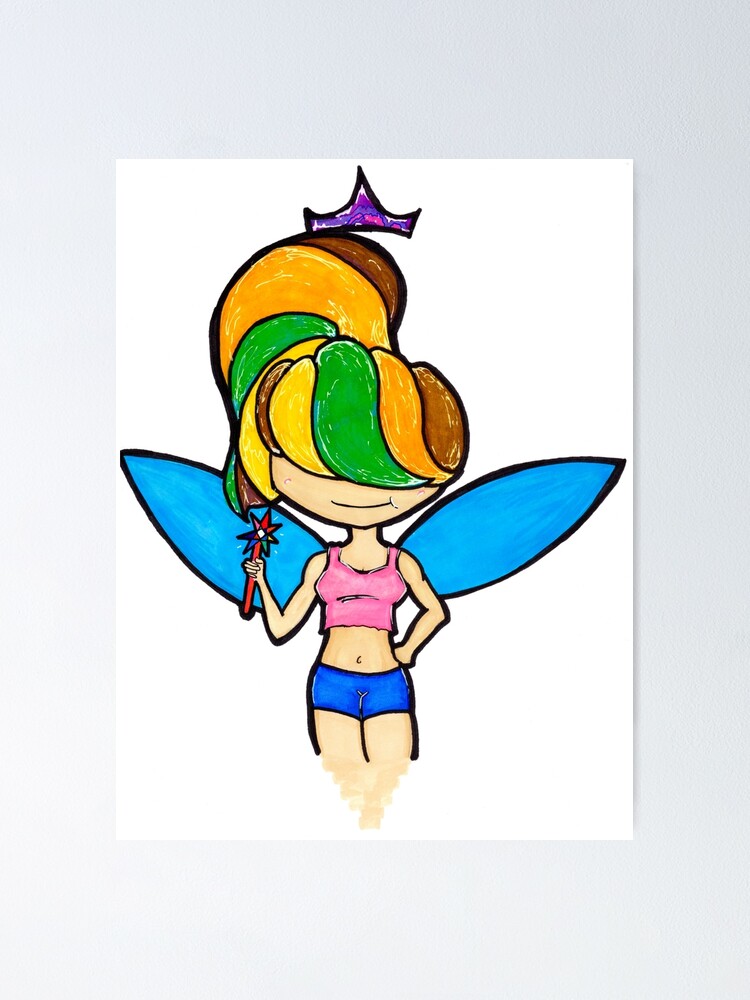 Pride Fairy Female Lesbian Gay Bi Trans Lgbt Pride Poster For