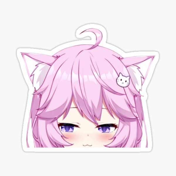 Nyanners Peeker Stickers | Redbubble