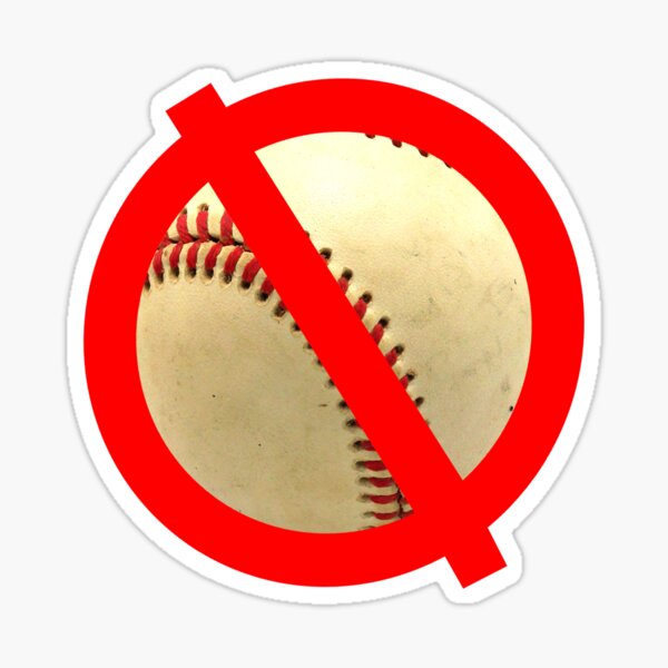 "Boycott baseball" Sticker for Sale by Kansinaldo | Redbubble