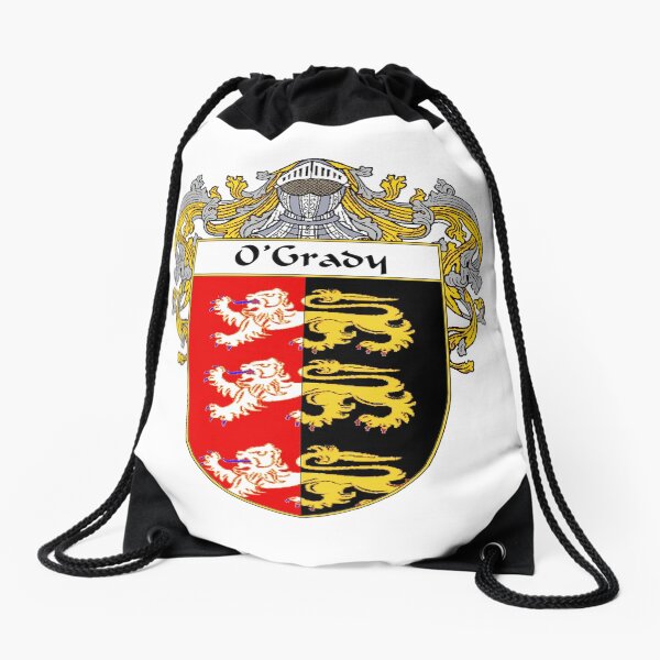"O'Grady Coat of Arms / O'Grady Family Crest" Drawstring Bag for Sale ...