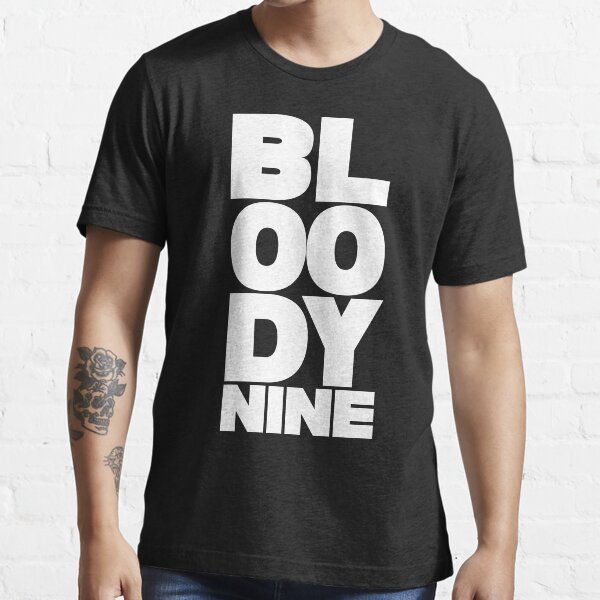 "Bloody Nine White on Dark" T-shirt by 3seven8-designs | Redbubble