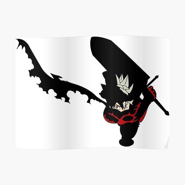 "Black Clover Black Asta Half Demon Form" Poster by oneskyoneland ...