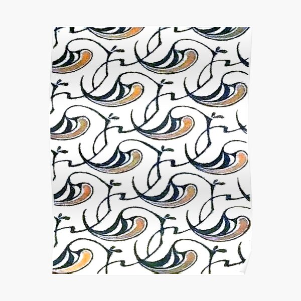 "Art Nouveau Flourish" Poster by SaraValor | Redbubble