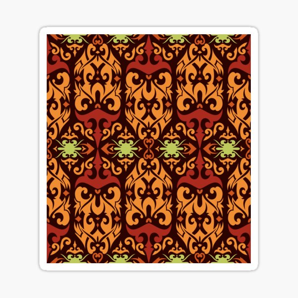 "Dayak Ethnic pattern style" Sticker for Sale by BerandaDesain | Redbubble