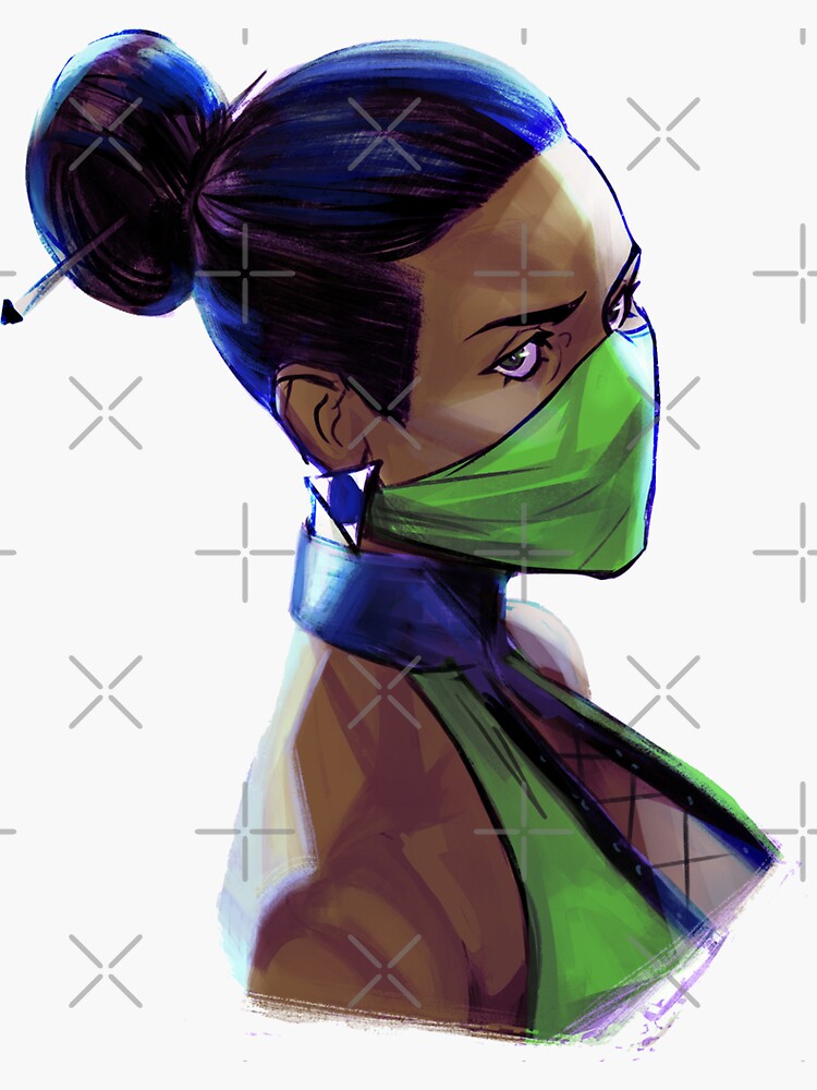 "Jade Head Minimal" Sticker for Sale by Shinobi23 | Redbubble