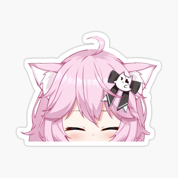 Nyanners Peeker Stickers | Redbubble