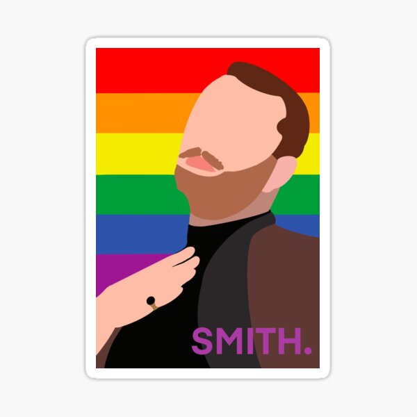"SMITH." Sticker for Sale by ShadesOfFemme | Redbubble