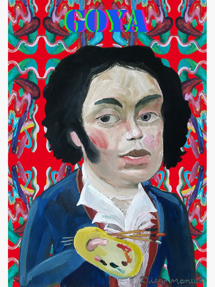 "Francisco de Goya" Sticker for Sale by diegomanuel | Redbubble