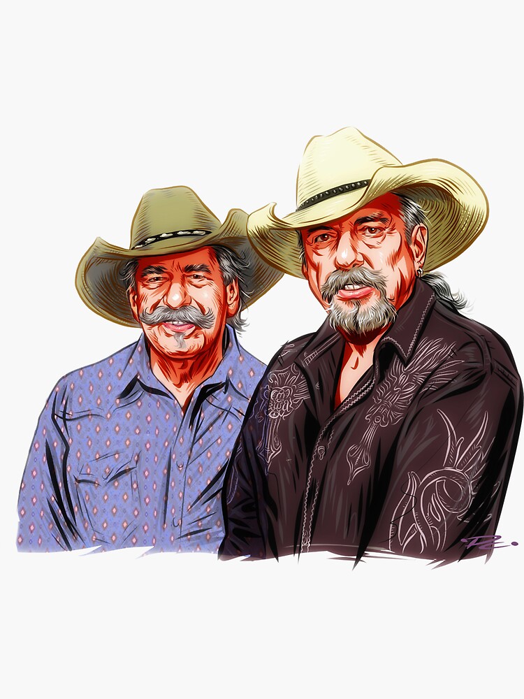 "The Bellamy Brothers - An illustration by Paul Cemmick" Sticker for ...