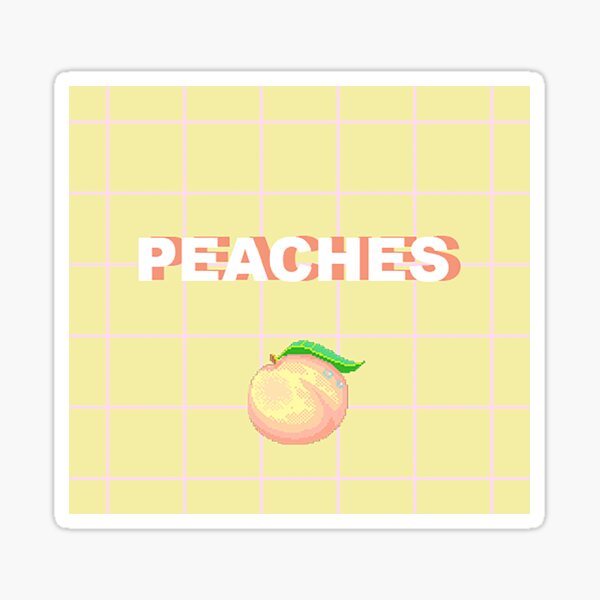 "Peaches Aesthetic" Sticker by LittleKitQuartz | Redbubble