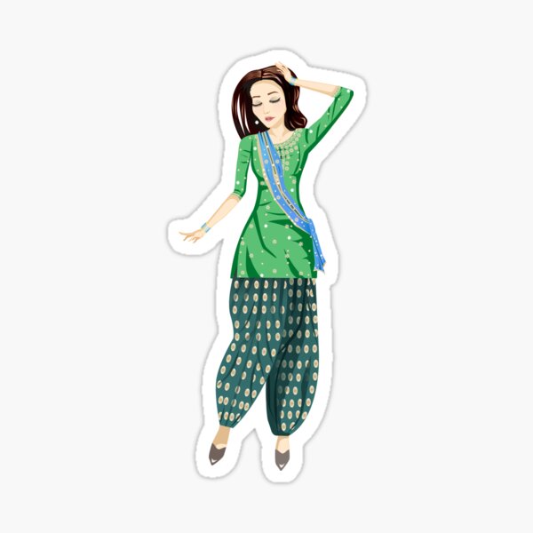 "Dancing Bollywood Indian Girl" Sticker for Sale by Cyra26 | Redbubble