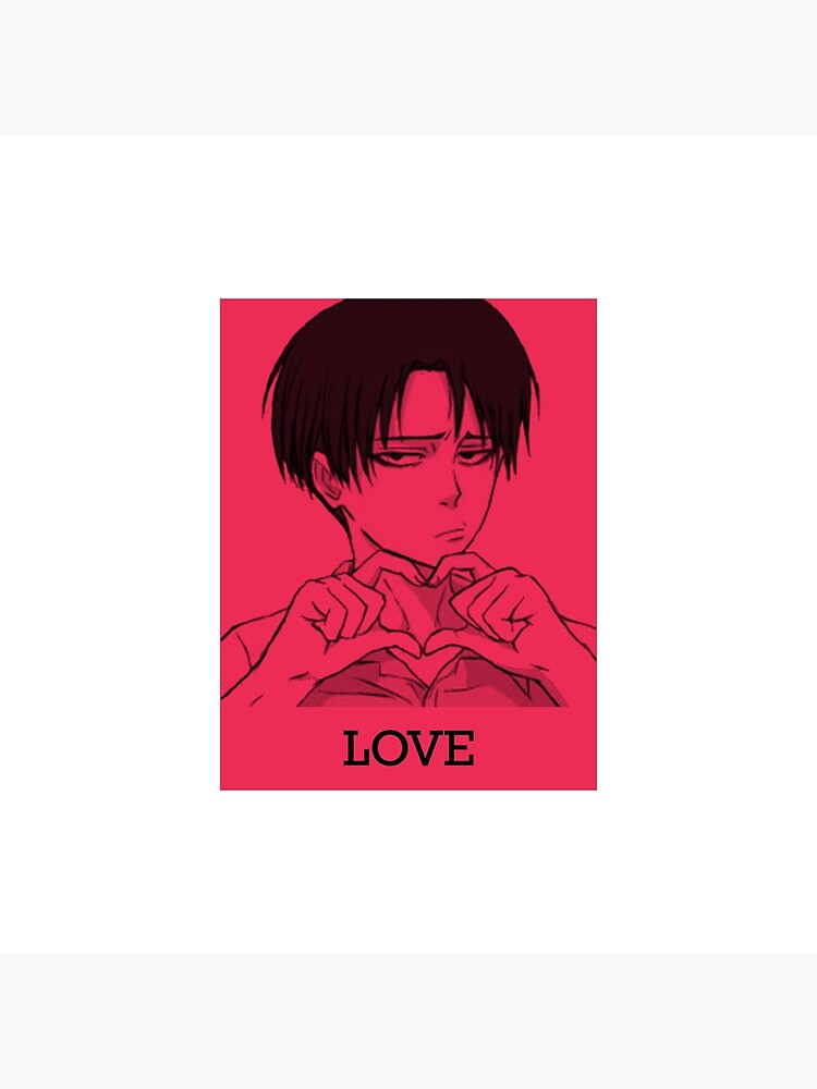 "aot levi ackerman - LOVE " Poster for Sale by AO-61 | Redbubble