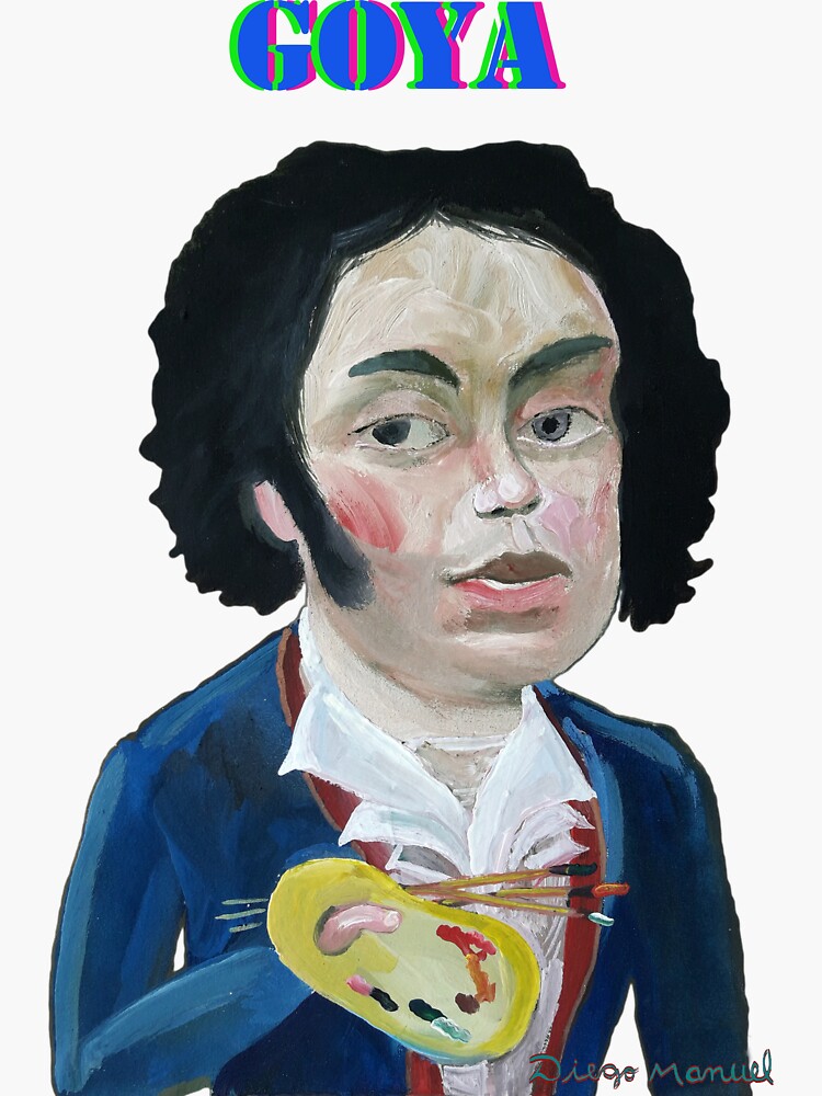 "Francisco de Goya" Sticker by diegomanuel | Redbubble