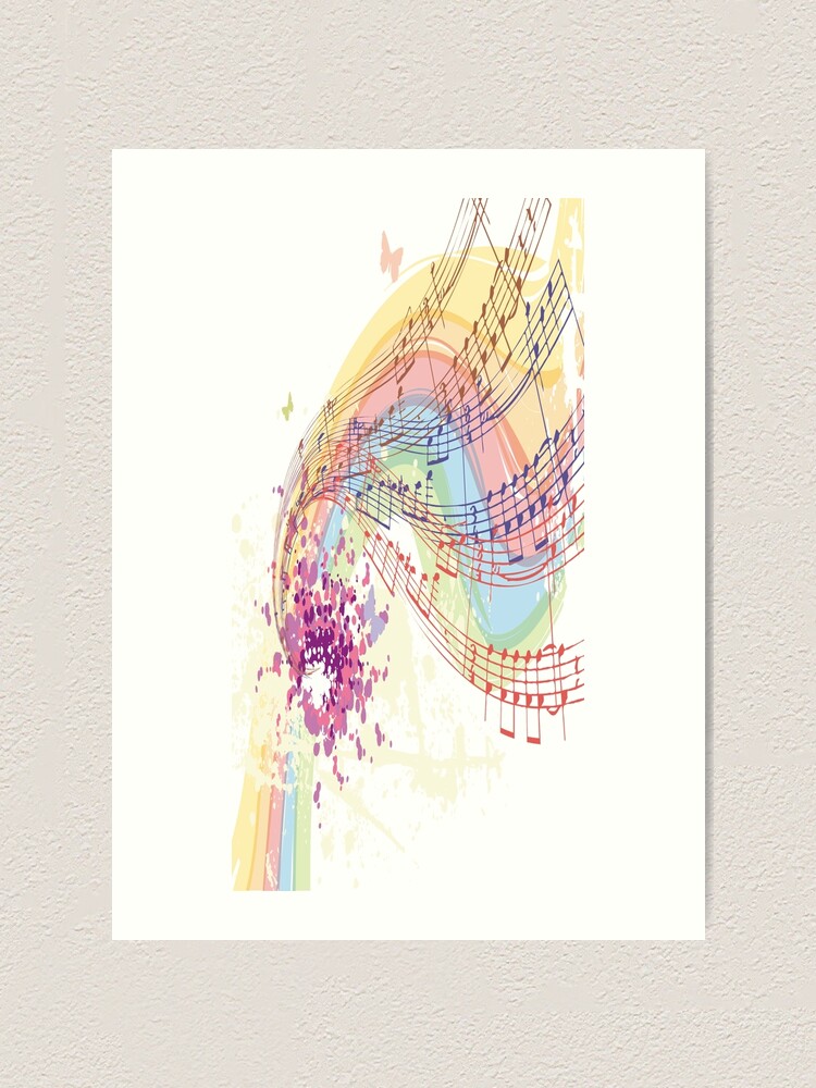 "Musical Notes" Art Print for Sale by Focal-Art | Redbubble