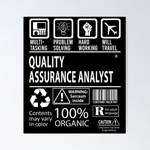 Quality Assurance Specialist Posters