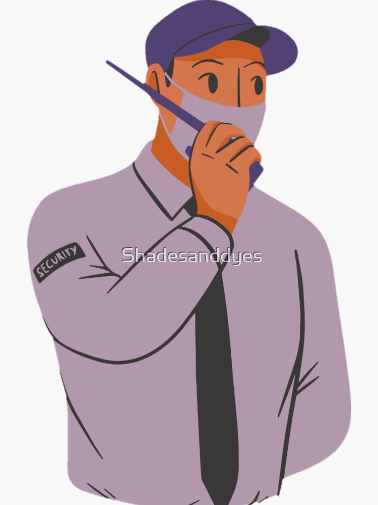 "Night shift janitor." Sticker for Sale by Shadesanddyes | Redbubble
