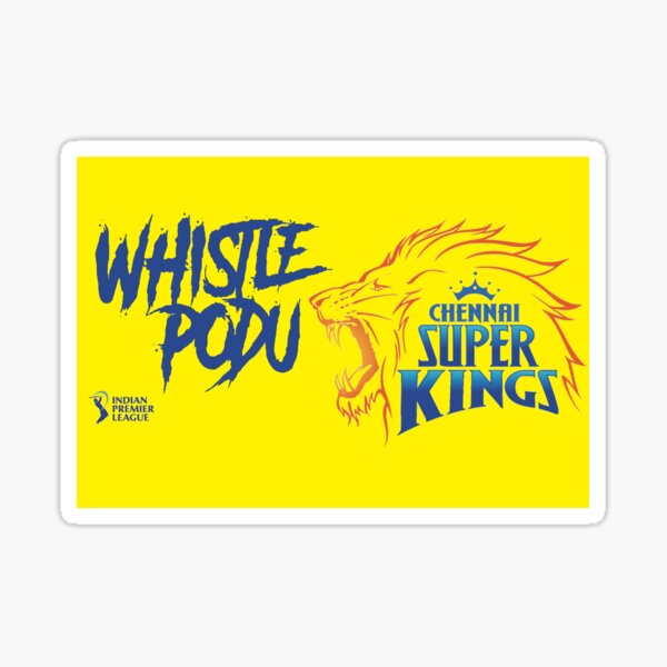 "VECTOROHLIC IPL SPECIAL EDITION CSK " Sticker for Sale by vectorohlic ...