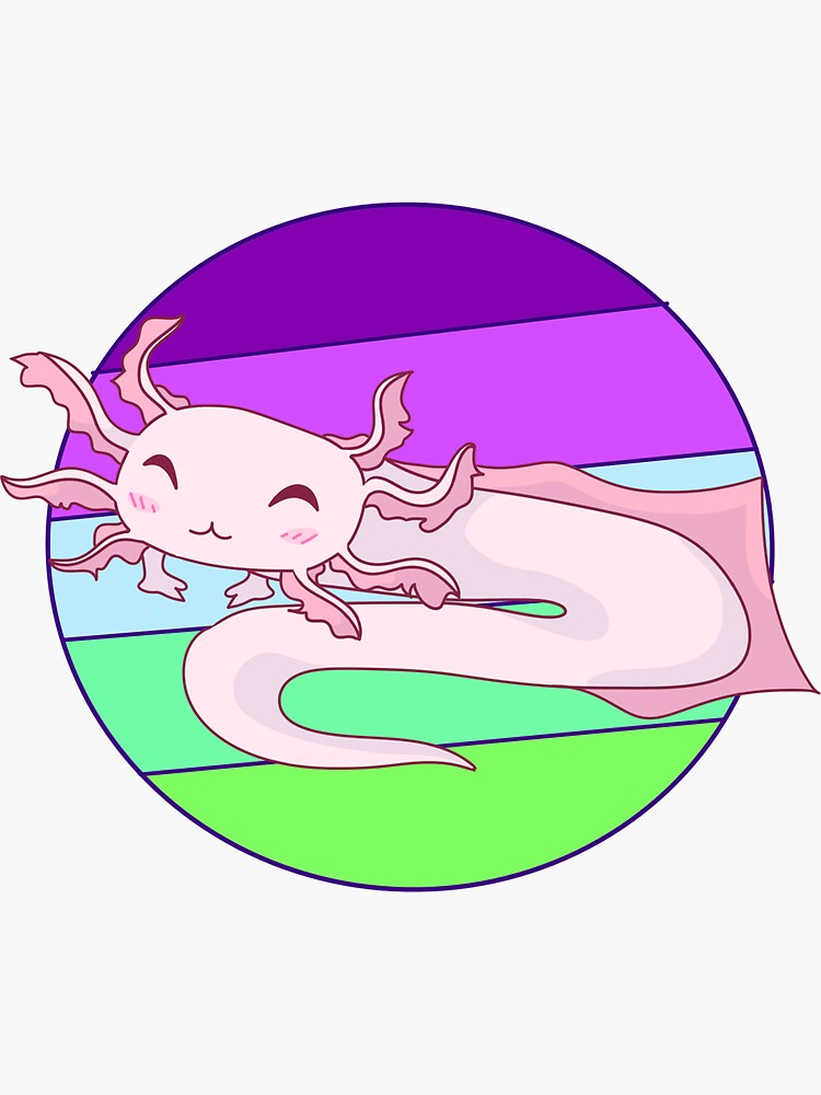 "Toric Pride Axolotl Design " Sticker for Sale by ForTheFrogWar | Redbubble