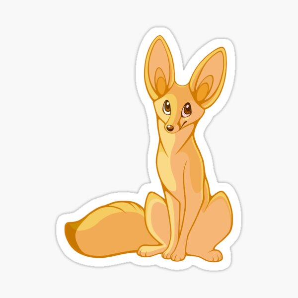 "Fennec Fox" Sticker for Sale by flannmoriath | Redbubble