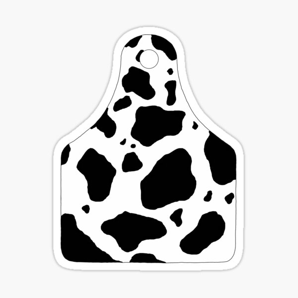 "Cowgirl Cowprint Cattle Livestock Tag" Sticker for Sale by lyng-953 ...