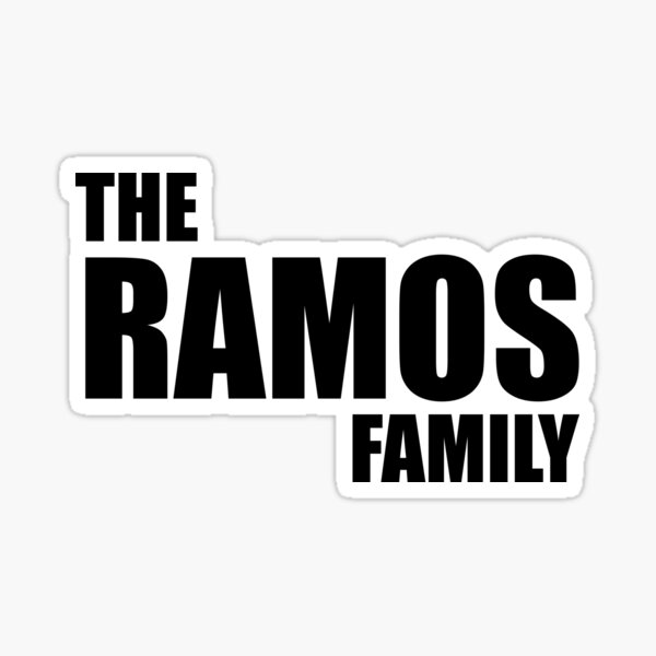 "The Ramos Family" Sticker for Sale by Teelogic | Redbubble