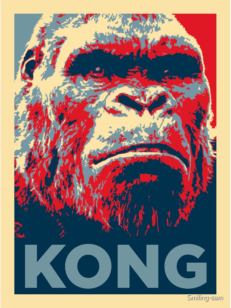 "KONG" Sticker for Sale by Smiling-sam | Redbubble