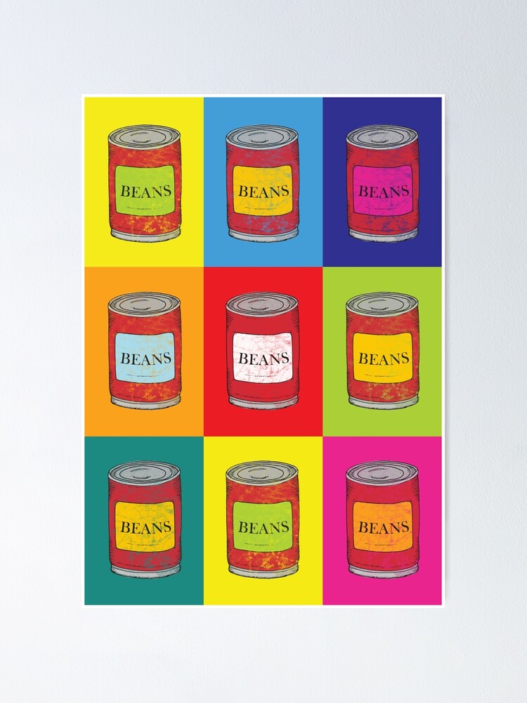 "Baked Beans Tin Can Pop Art" Poster by HotHibiscus | Redbubble